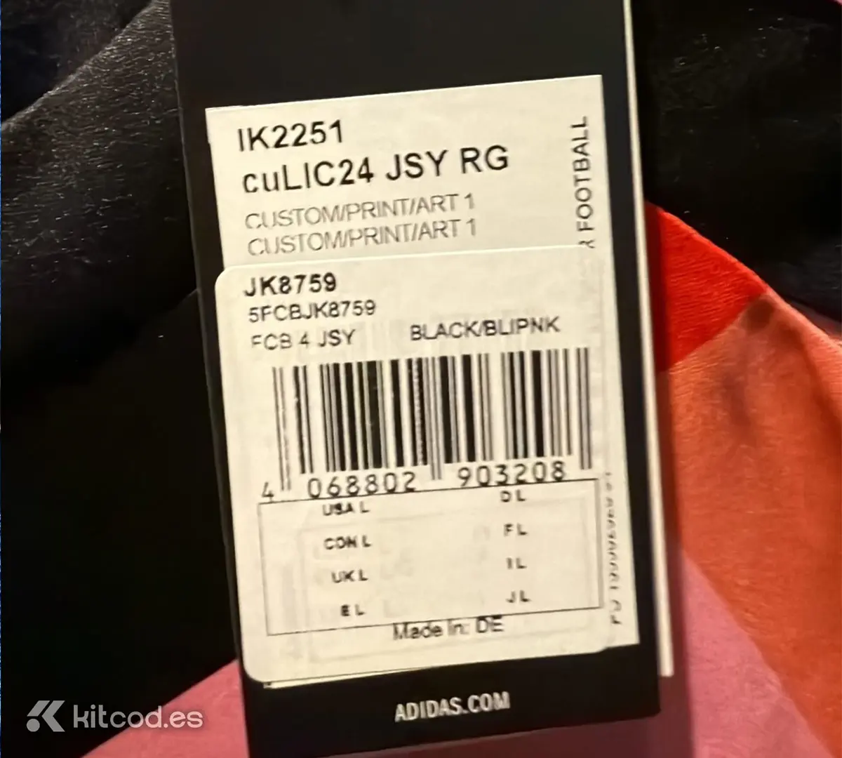 adidas label code